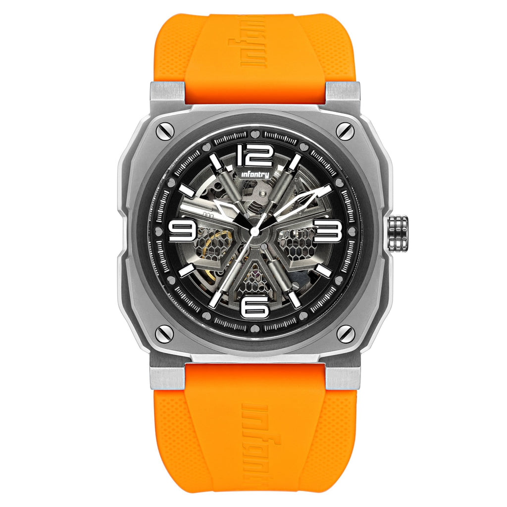 Square Dial Watches Men | Skeleton Mens Watch | Infantry® Modular 47 ...