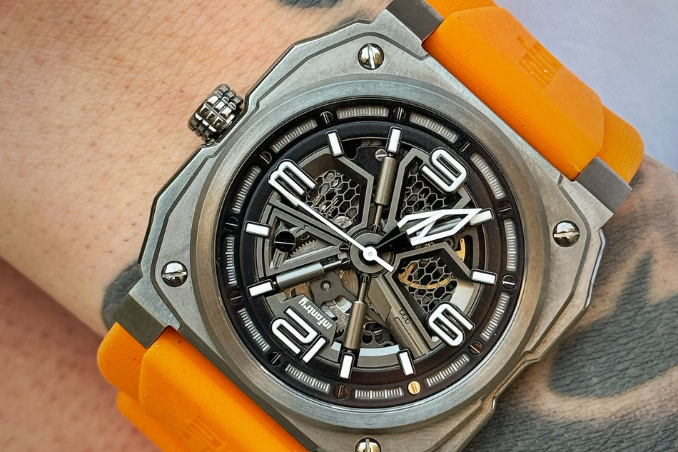 Square Dial Watches Men | Skeleton Mens Watch | Infantry® Modular 47 ...