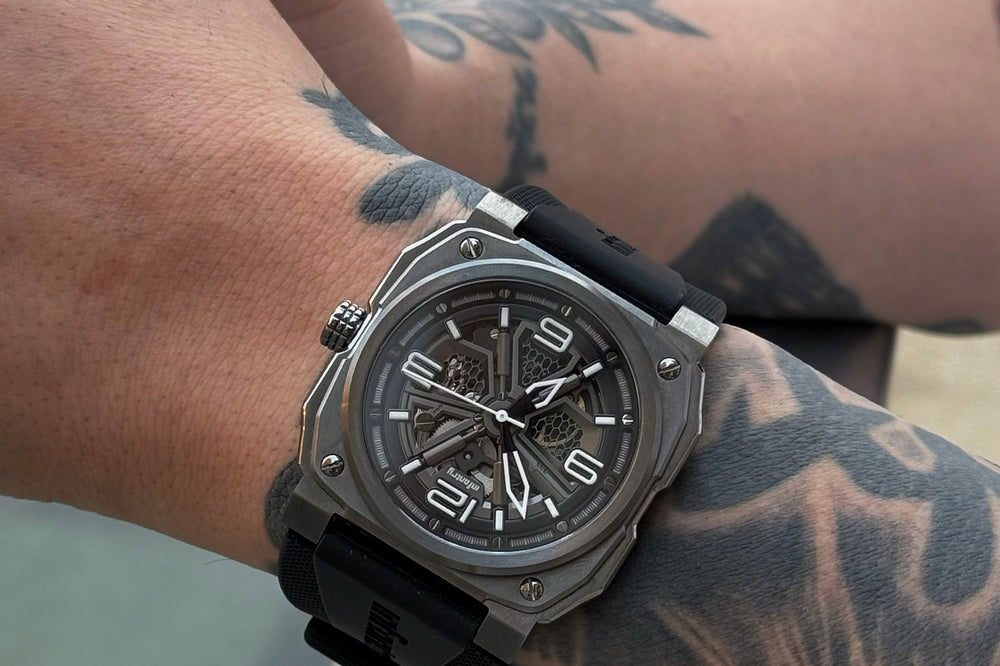 Square Dial Watches Men | Skeleton Mens Watch | Infantry® Modular 47 ...