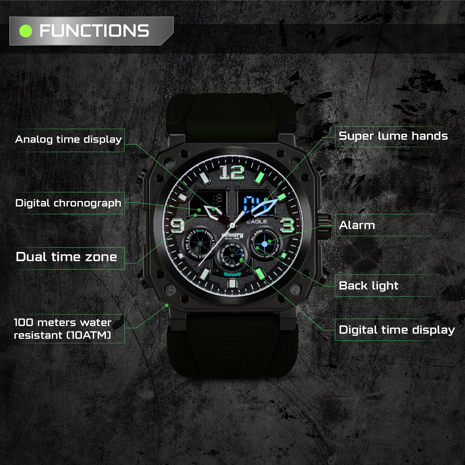 Extra Large Face Mens Digital Watches | Affordable Men Watches ...