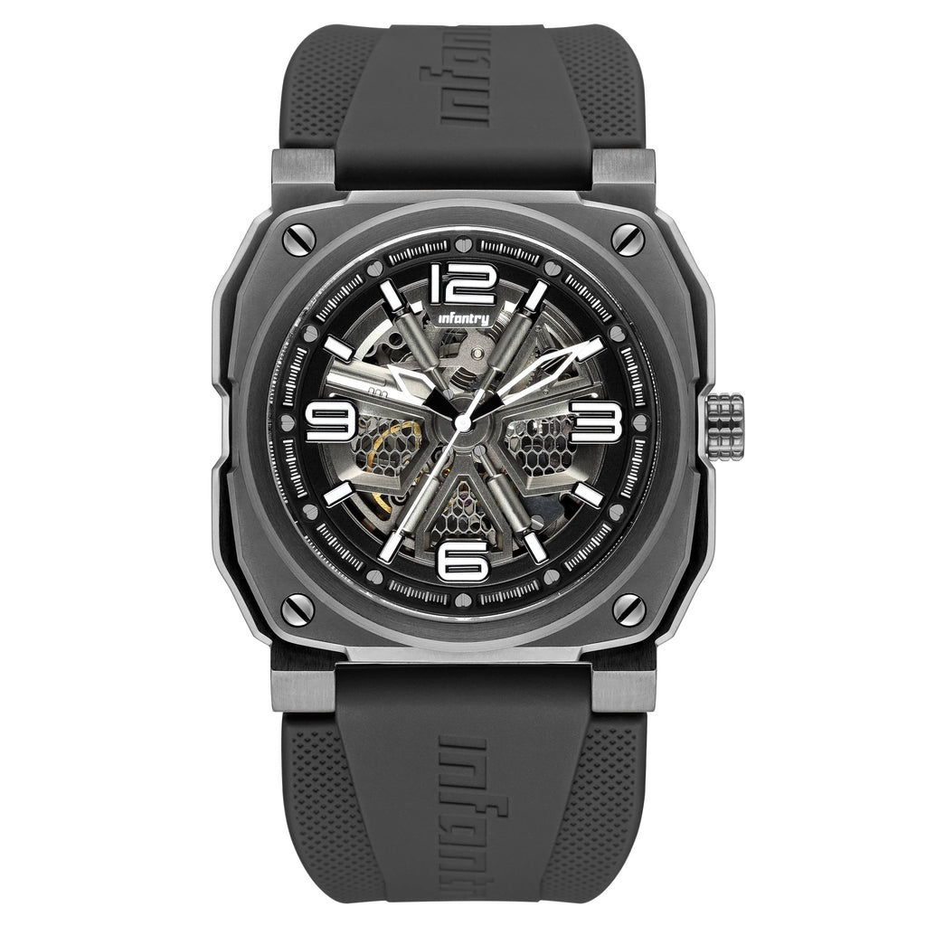 MOD 47 Warrior | Modular Skeleton Automatic Watches | Grey | Infantry ...