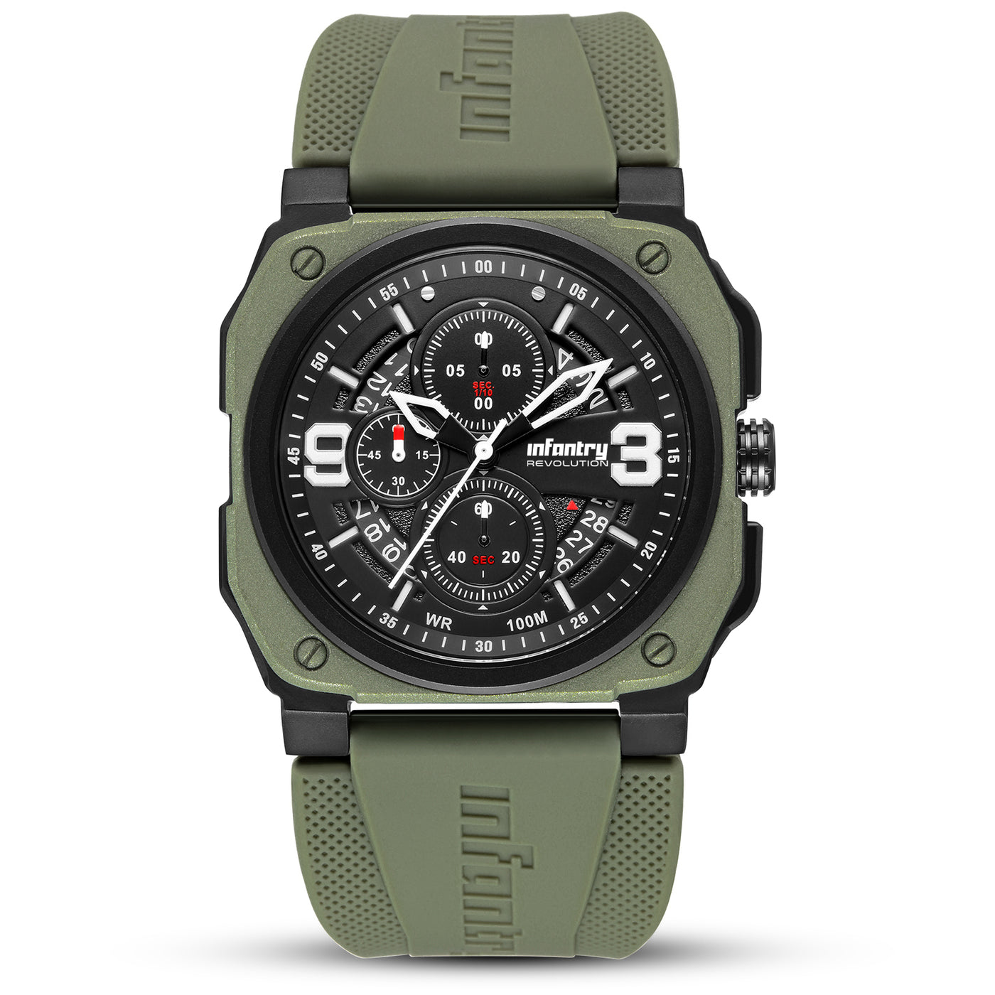 Military Watches for Men | Mens Square Watch | Infantry® Revolution ...